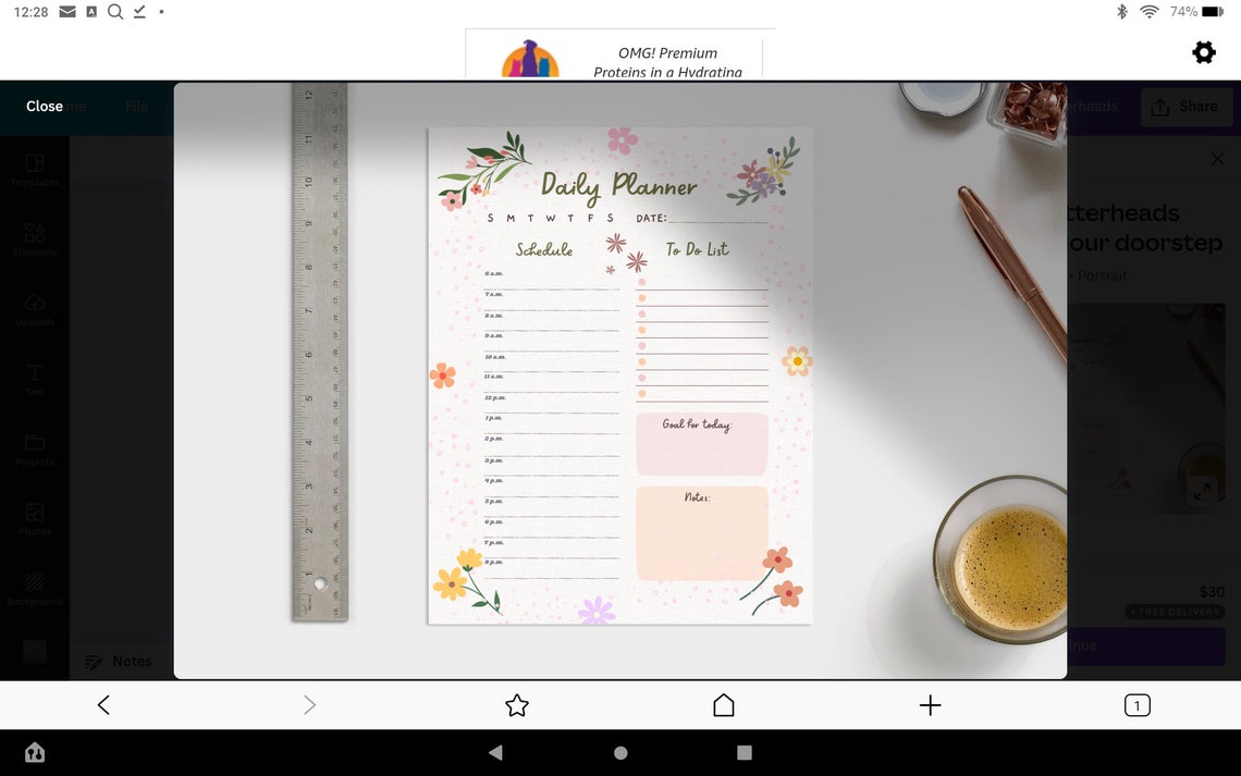 DAILY PLANNER PRINTABLE to Do List Template Pdf - Etsy