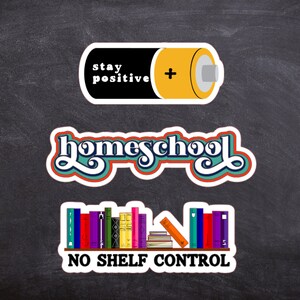 9 Retro Style Homeschool Sticker Set - Etsy