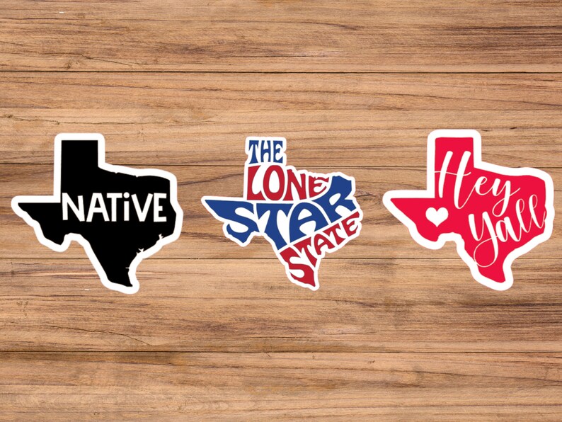 Ft. Worth Texas Lone Star State Sticker Set - Etsy