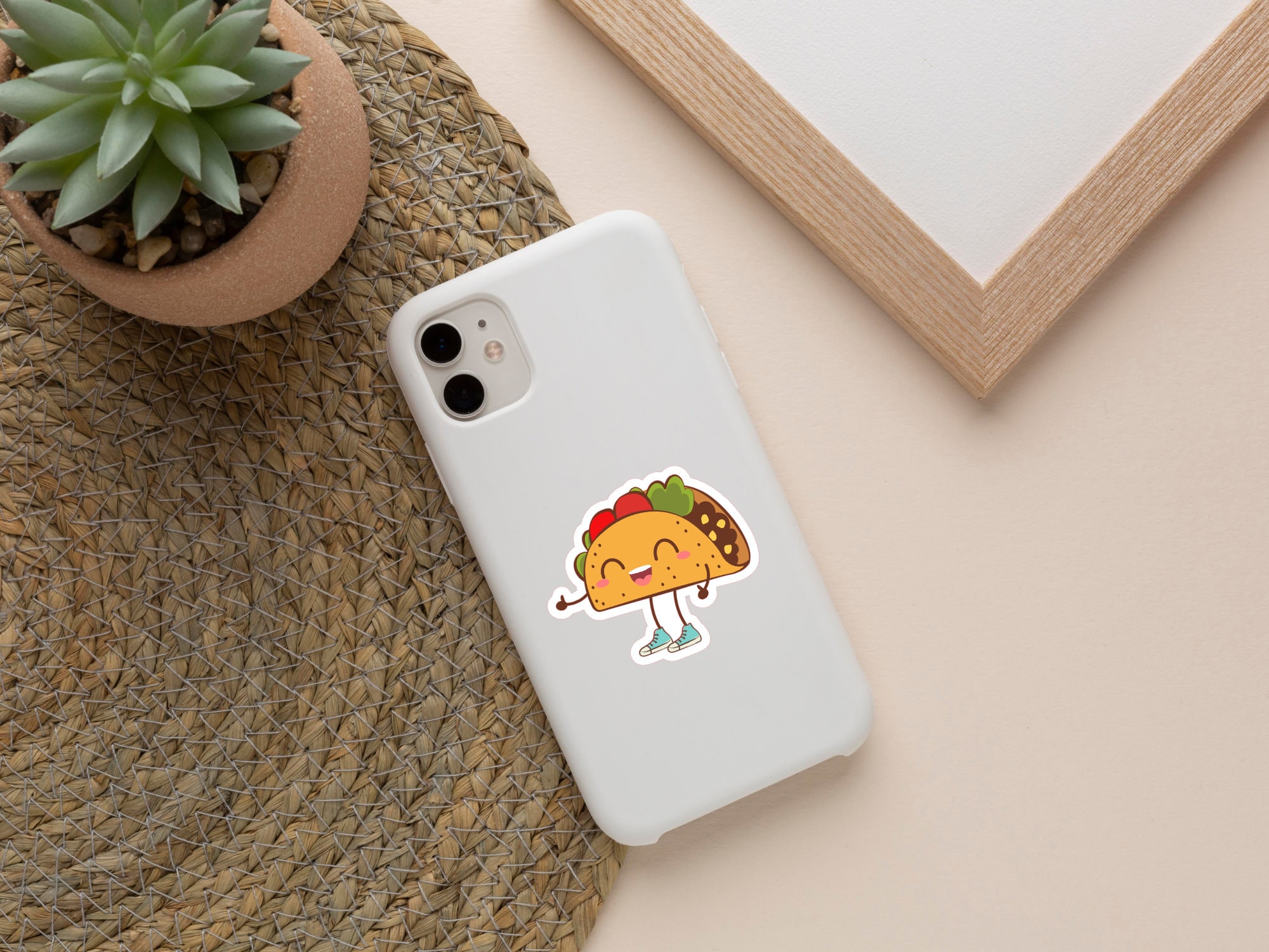 5 Kawaii Taco Sticker Pack - Etsy