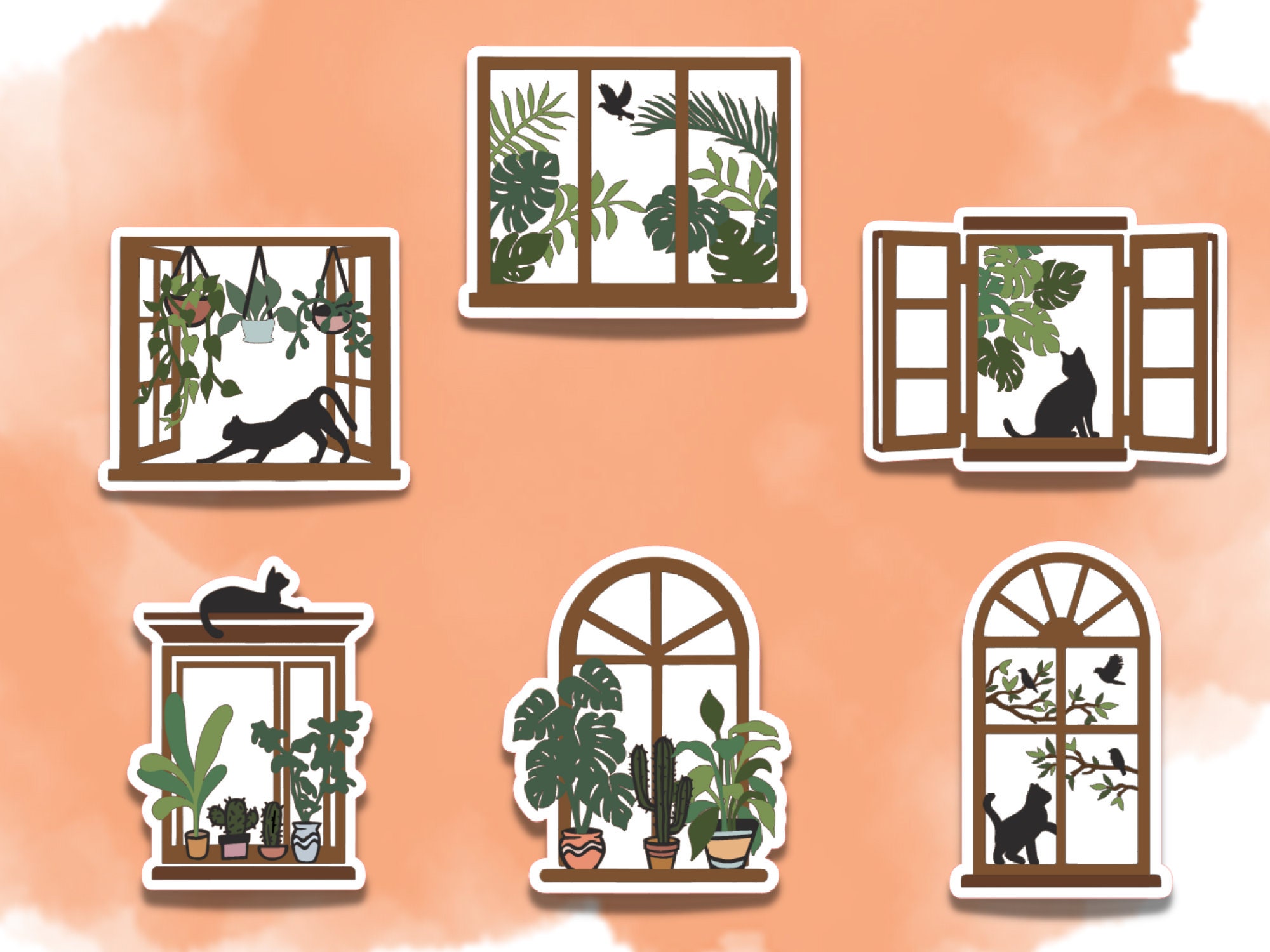 Mystery Pack Plant Vinyl Stickers - Etsy