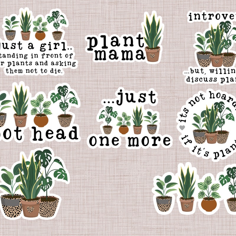 Funny Plant Sticker - Etsy