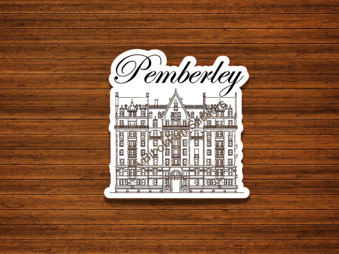 Pemberley Pride and Prejudice Mr. Darcy Sticker - Etsy