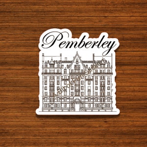 Pemberley, Pride and Prejudice Mr. Darcy Sticker - Etsy