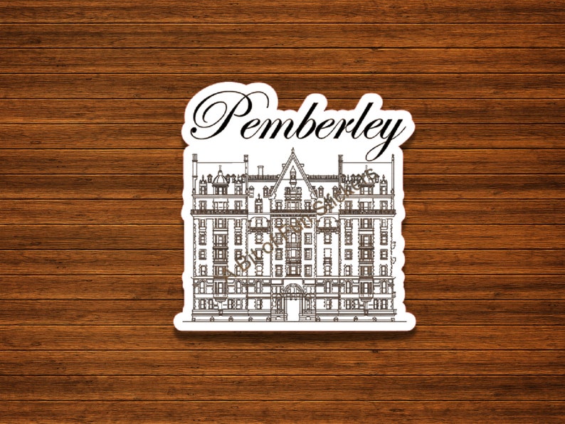 Pemberley Pride and Prejudice Mr. Darcy Sticker - Etsy