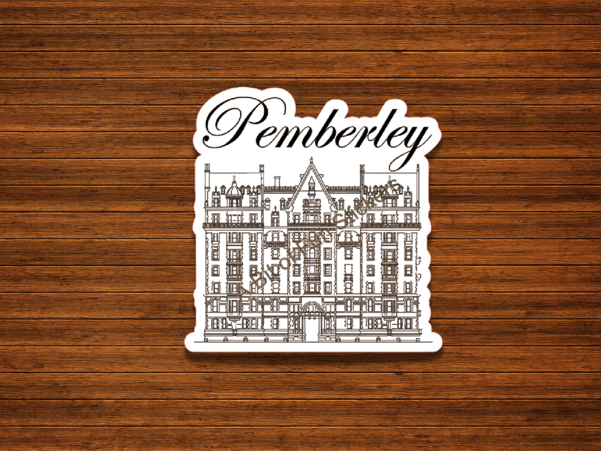 Pemberley Pride and Prejudice Mr. Darcy Sticker - Etsy