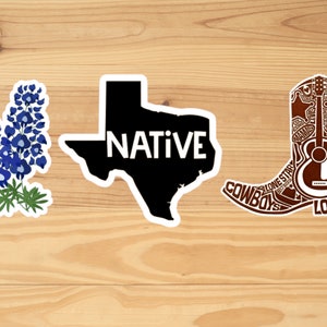 Houston Texas Lone Star State Sticker Set - Etsy
