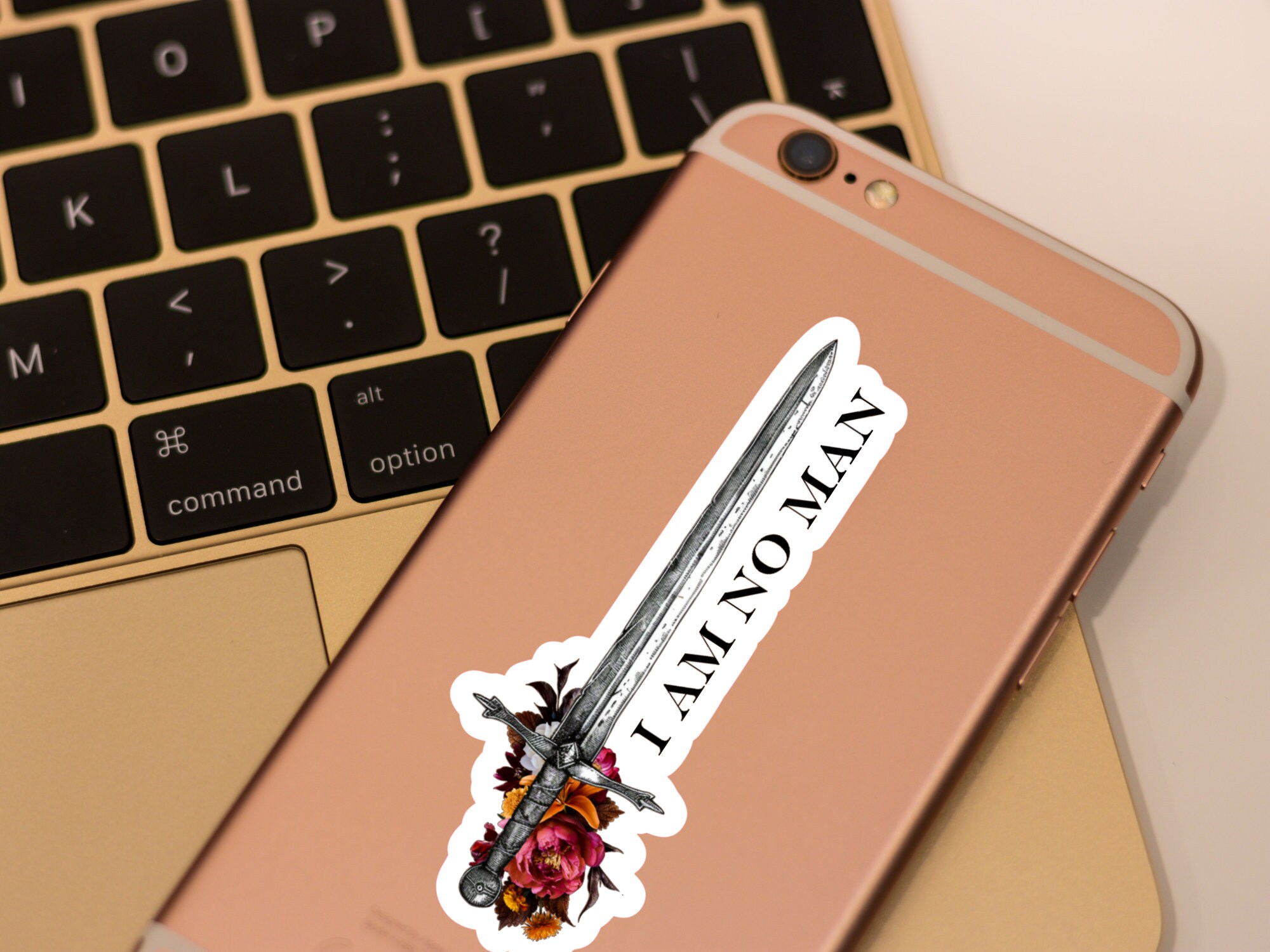 I Am No Man Vinyl Sticker - Etsy