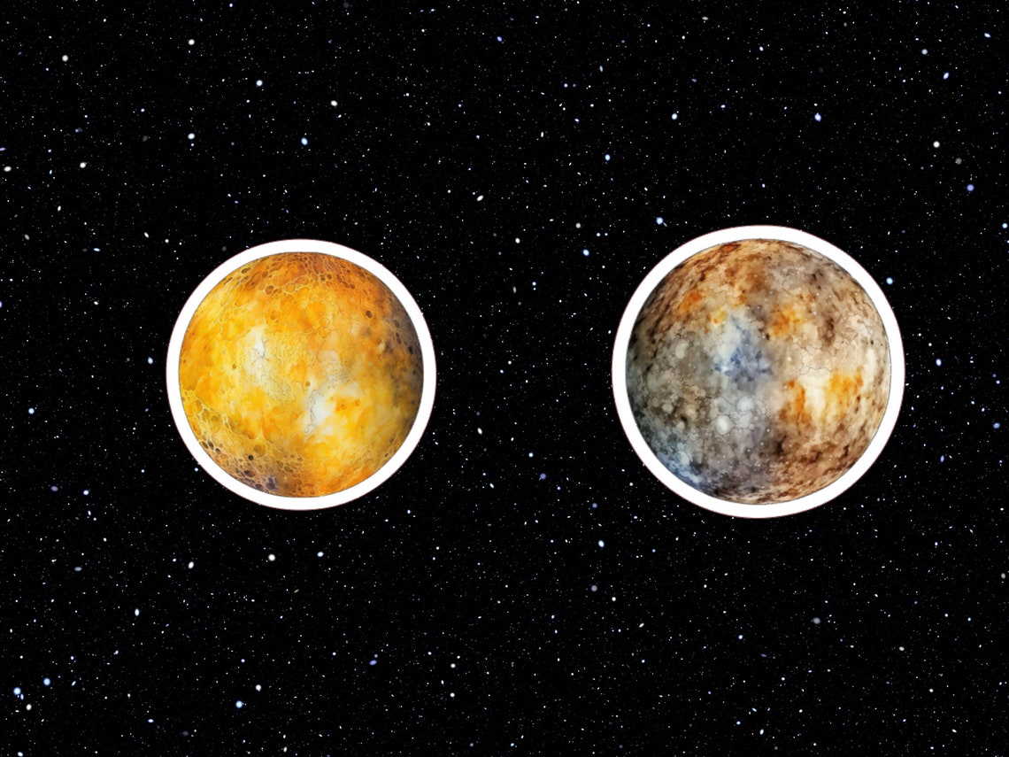 9 Vinyl Solar System Stickers Set - Etsy