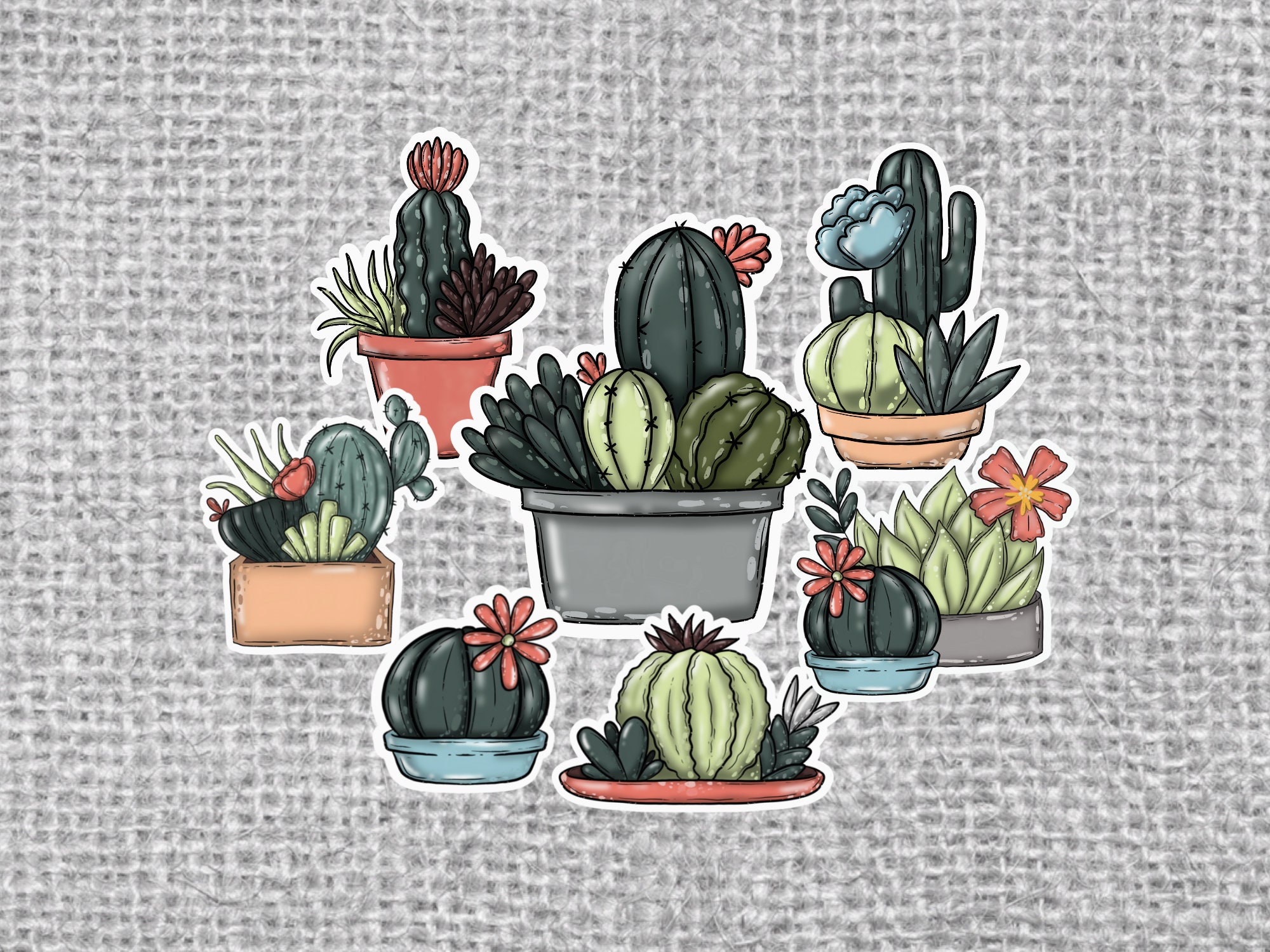 Mystery Pack Plant Vinyl Stickers - Etsy