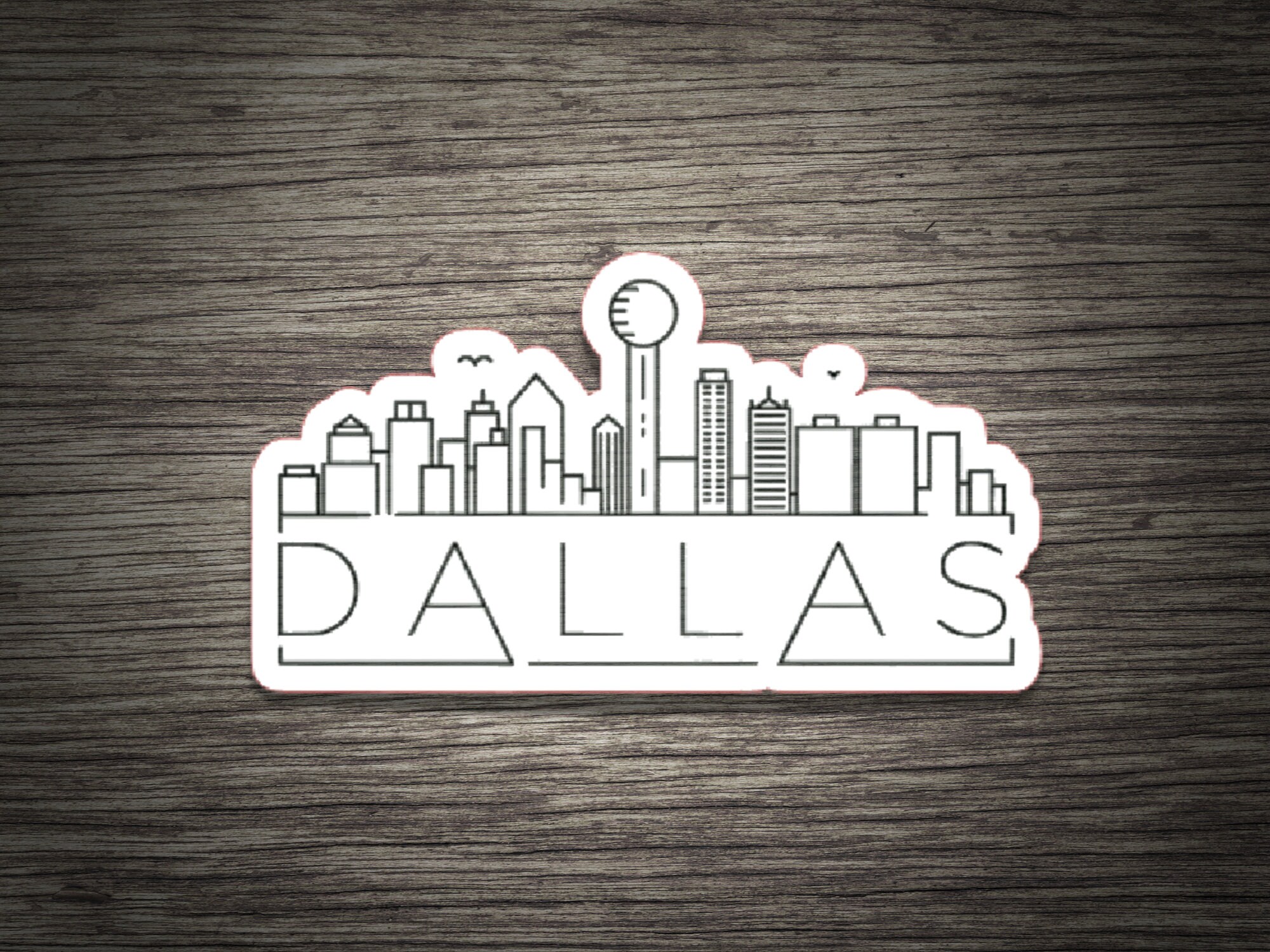 Dallas Texas Lone Star State Sticker Set - Etsy