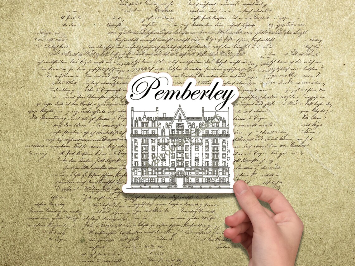 Pemberley, Pride and Prejudice Mr. Darcy Sticker - Etsy