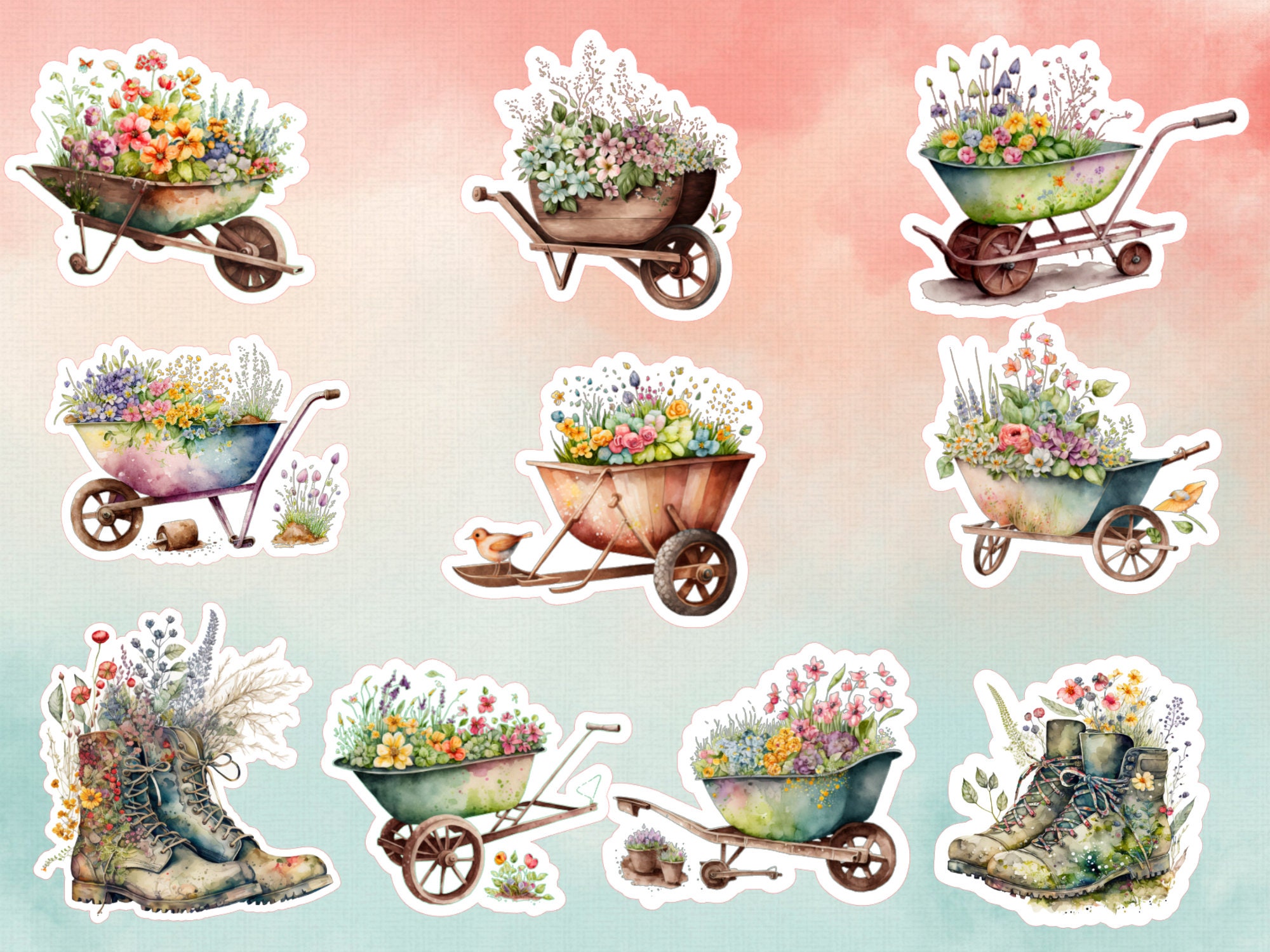 Mystery Pack Plant Vinyl Stickers - Etsy