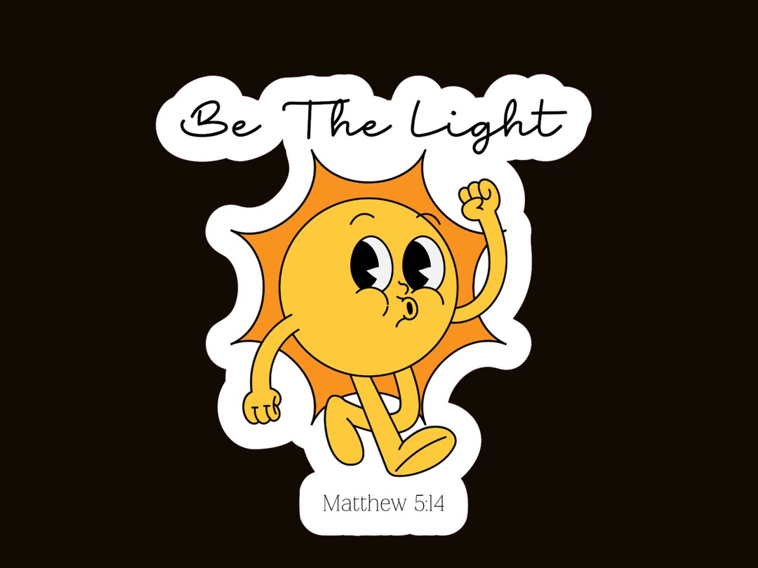Be the Light Christian Vinyl Sticker - Etsy