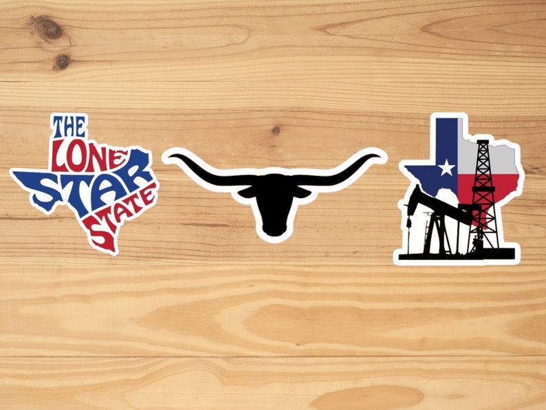 Houston Texas Lone Star State Sticker Set - Etsy
