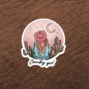 8 Cowgirl Western Stickers - Etsy