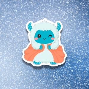 5 Kawaii Yeti Sticker Pack - Etsy