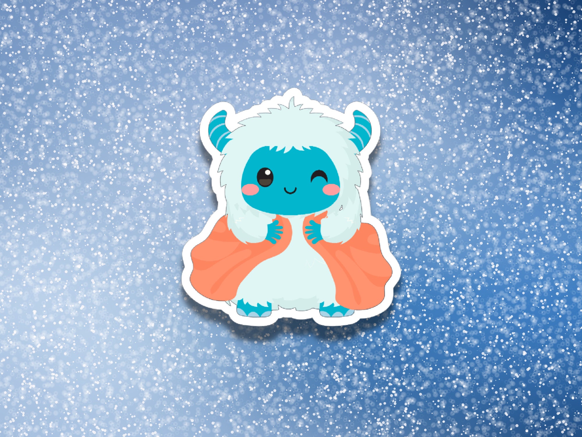 5 Kawaii Yeti Sticker Pack - Etsy