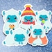 5 Kawaii Yeti Sticker Pack - Etsy