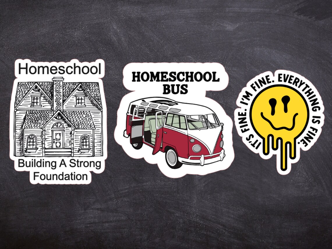 9 Retro Style Homeschool Sticker Set - Etsy