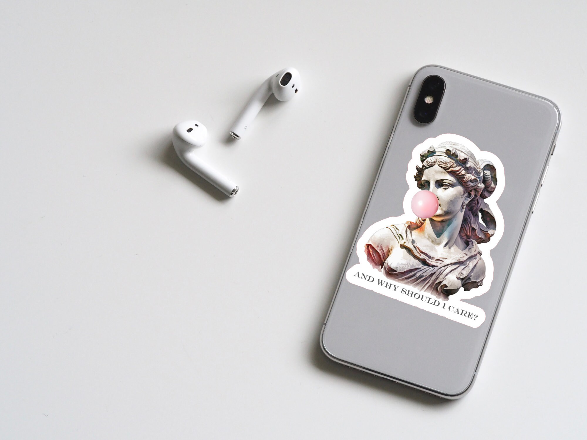 Set of 4 Funny Greek Statues Stickers Set - Etsy