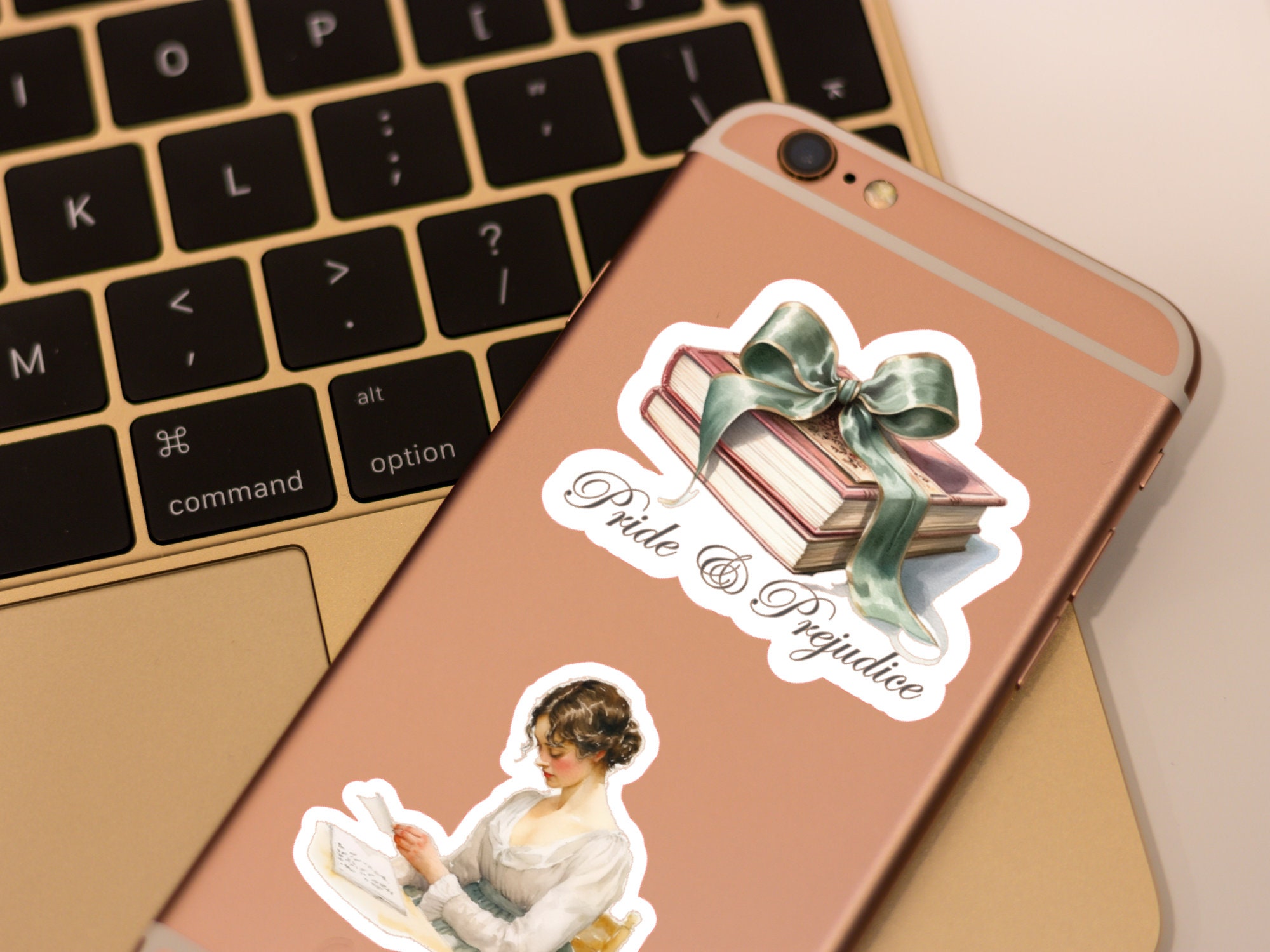 6 Pride and Prejudice Vinyl Sticker Set - Etsy