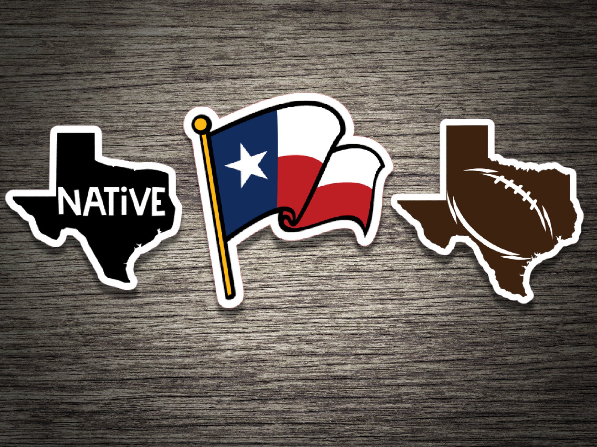 Dallas Texas Lone Star State Sticker Set - Etsy