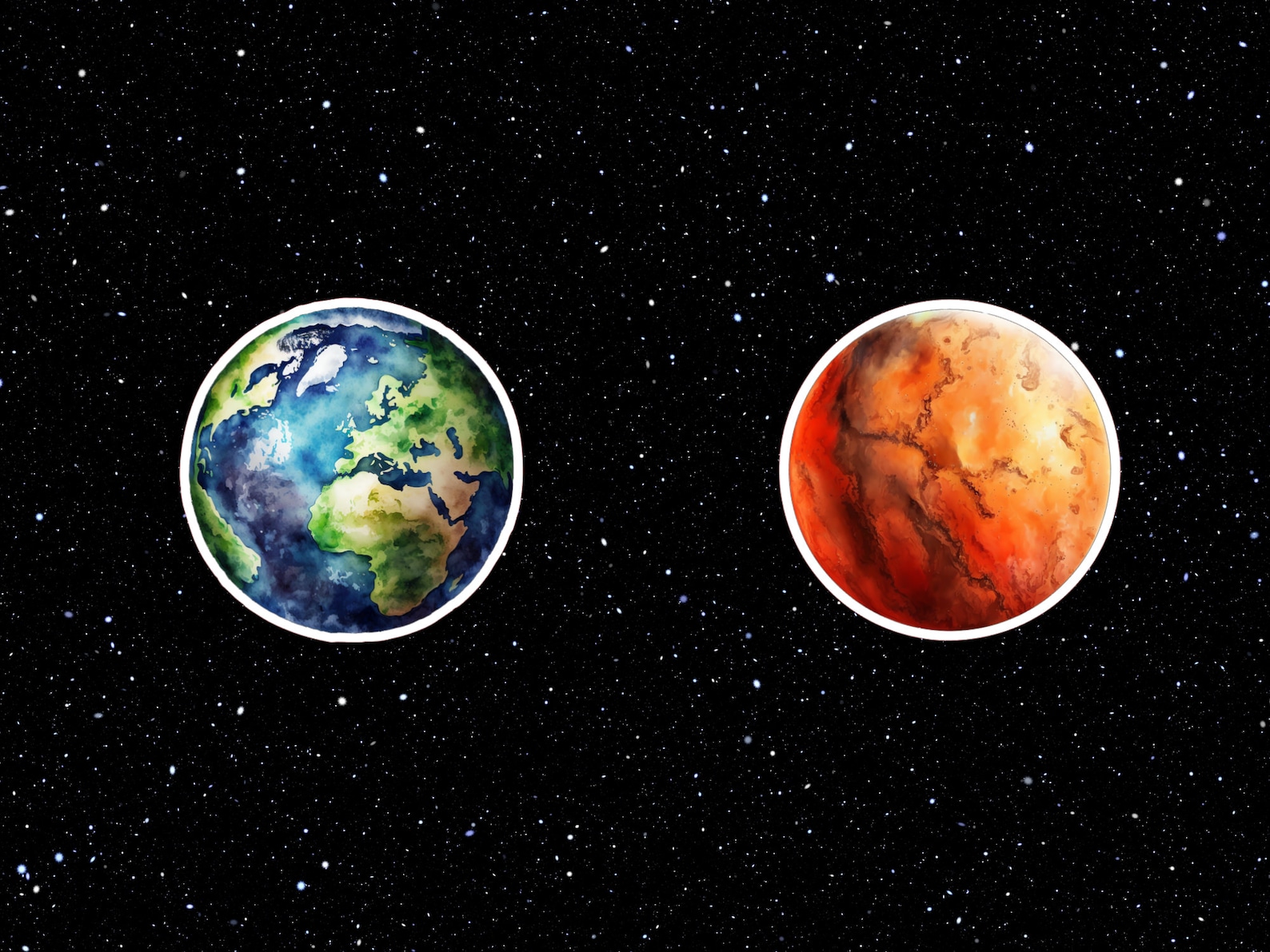 9 Vinyl Solar System Stickers Set - Etsy