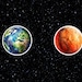 9 Vinyl Solar System Stickers Set - Etsy