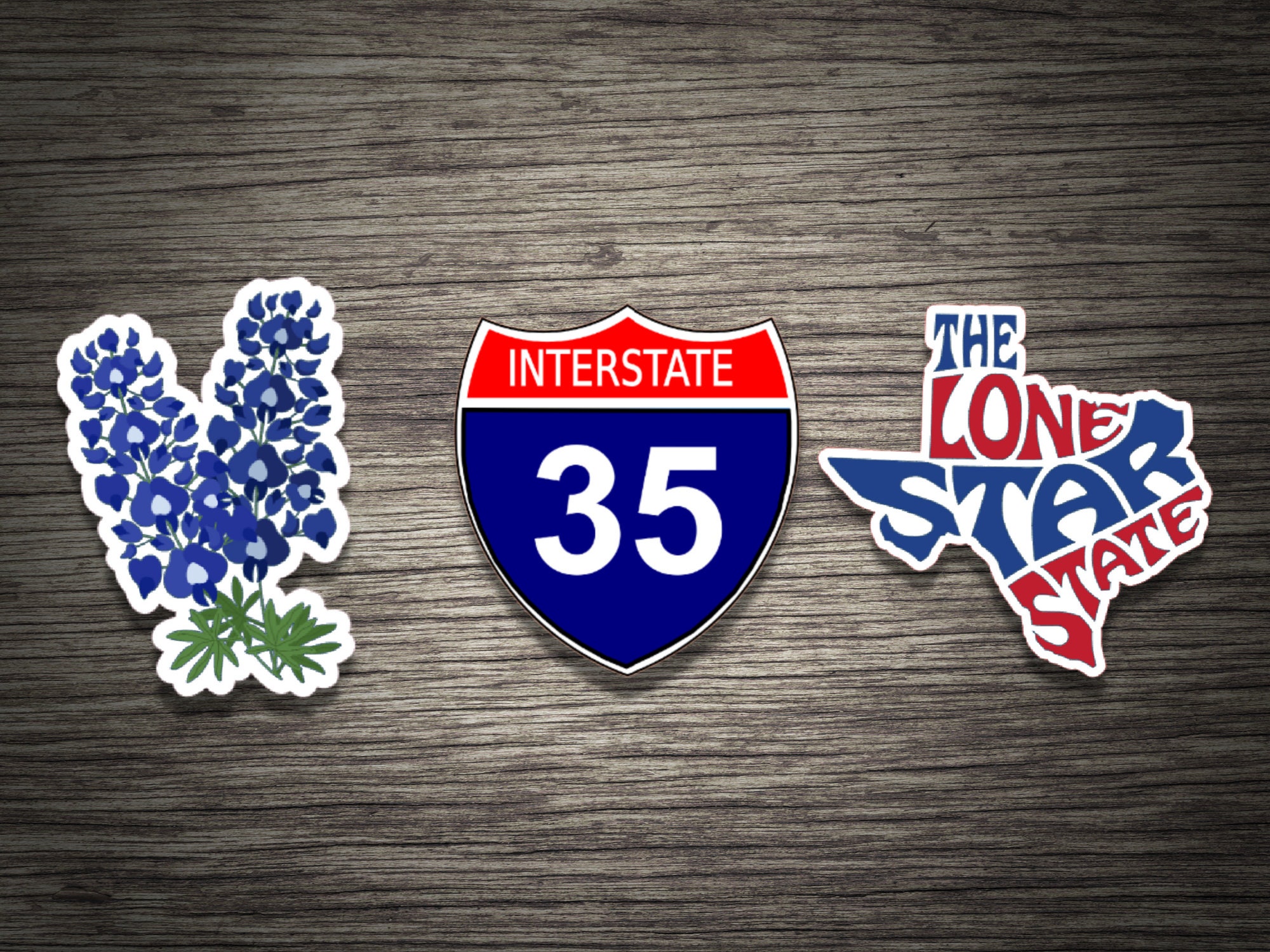 Dallas Texas Lone Star State Sticker Set - Etsy