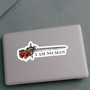 I Am No Man Vinyl Sticker - Etsy