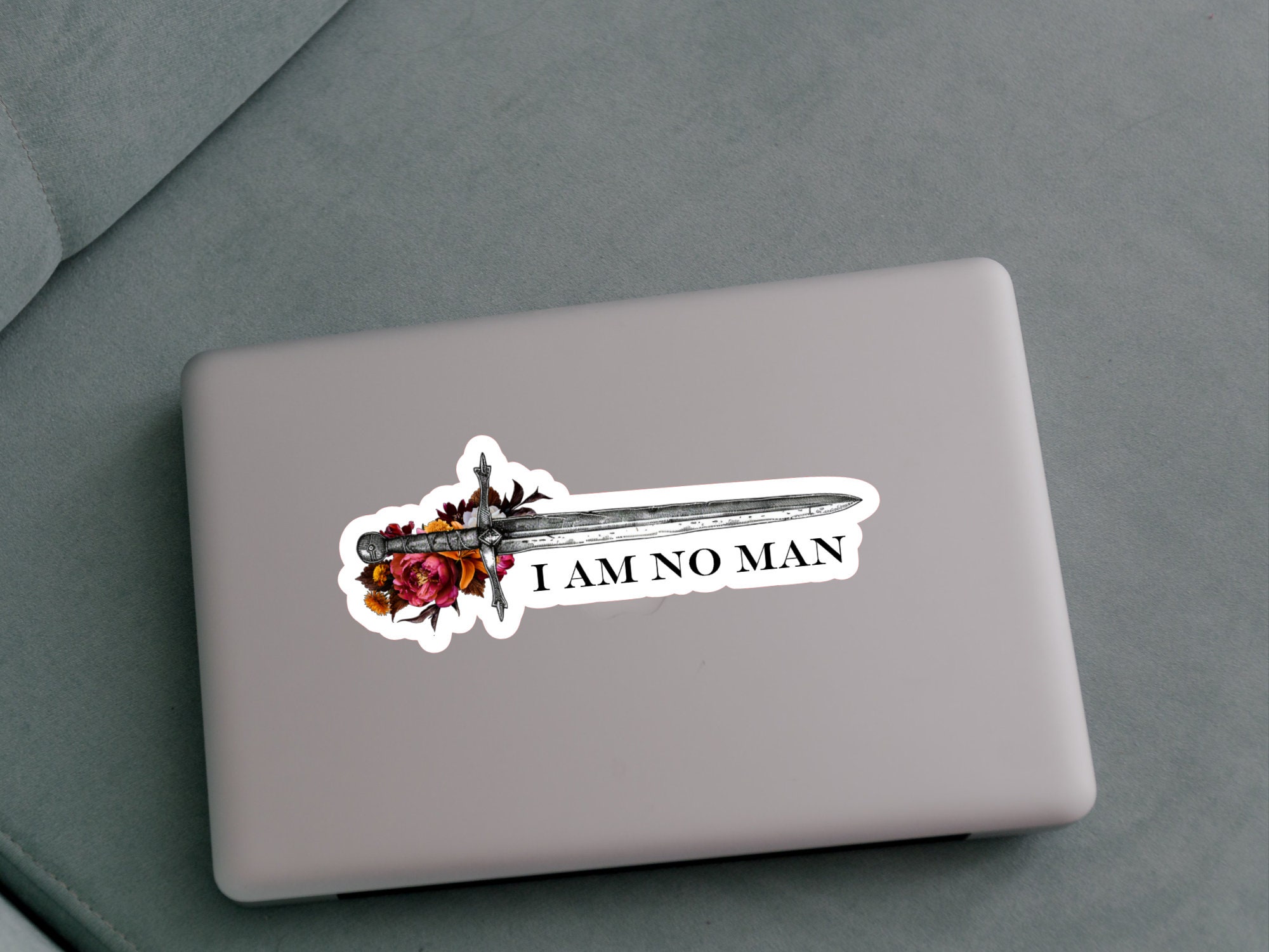 I Am No Man Vinyl Sticker - Etsy