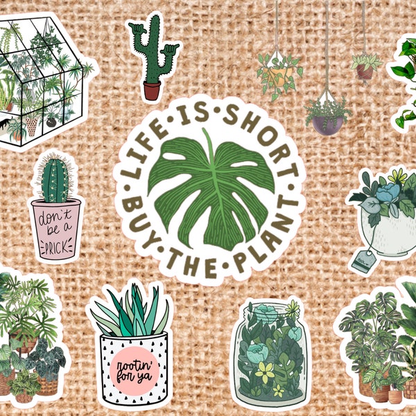 Plant Sticker - Etsy