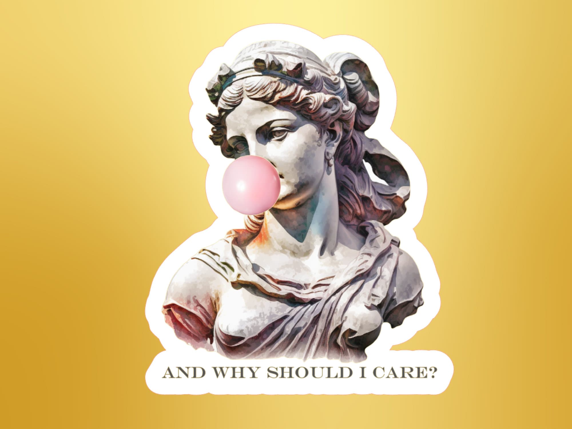 Set of 4 Funny Greek Statues Stickers Set - Etsy