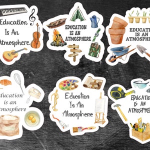 Education is an Atmosphere Homeschool Sticker Set - Etsy