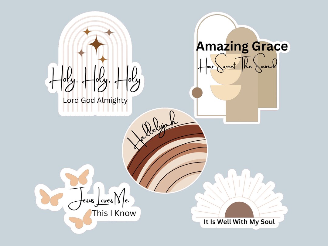 Hymns Christian Vinyl Sticker Etsy