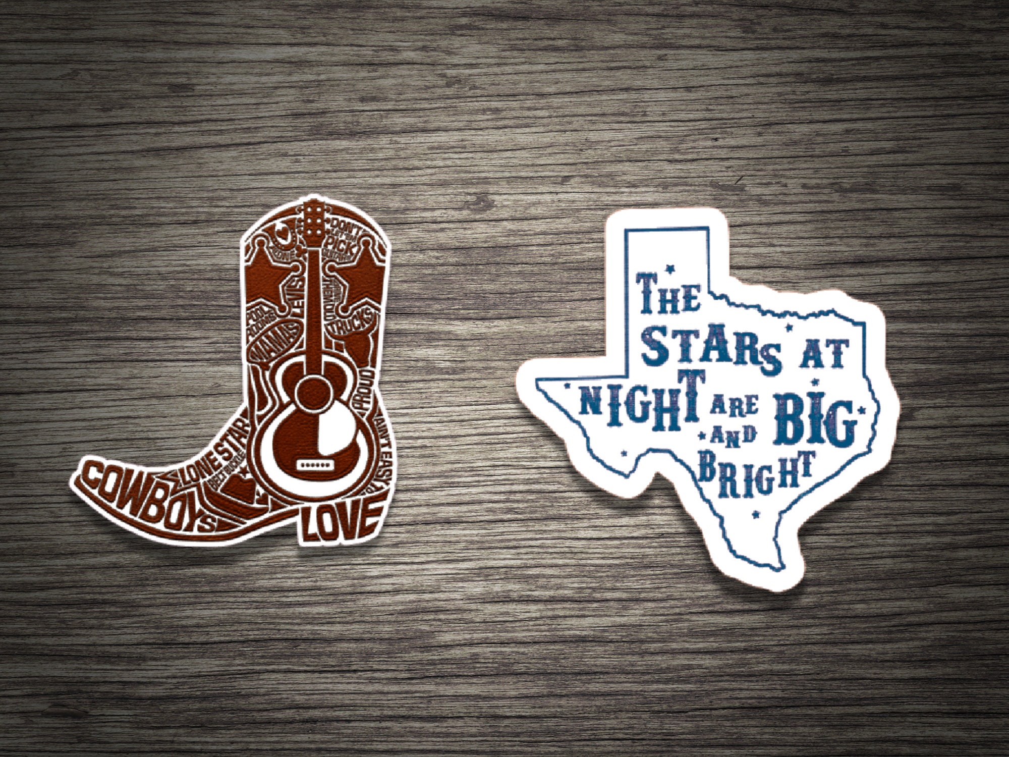 Dallas Texas Lone Star State Sticker Set - Etsy