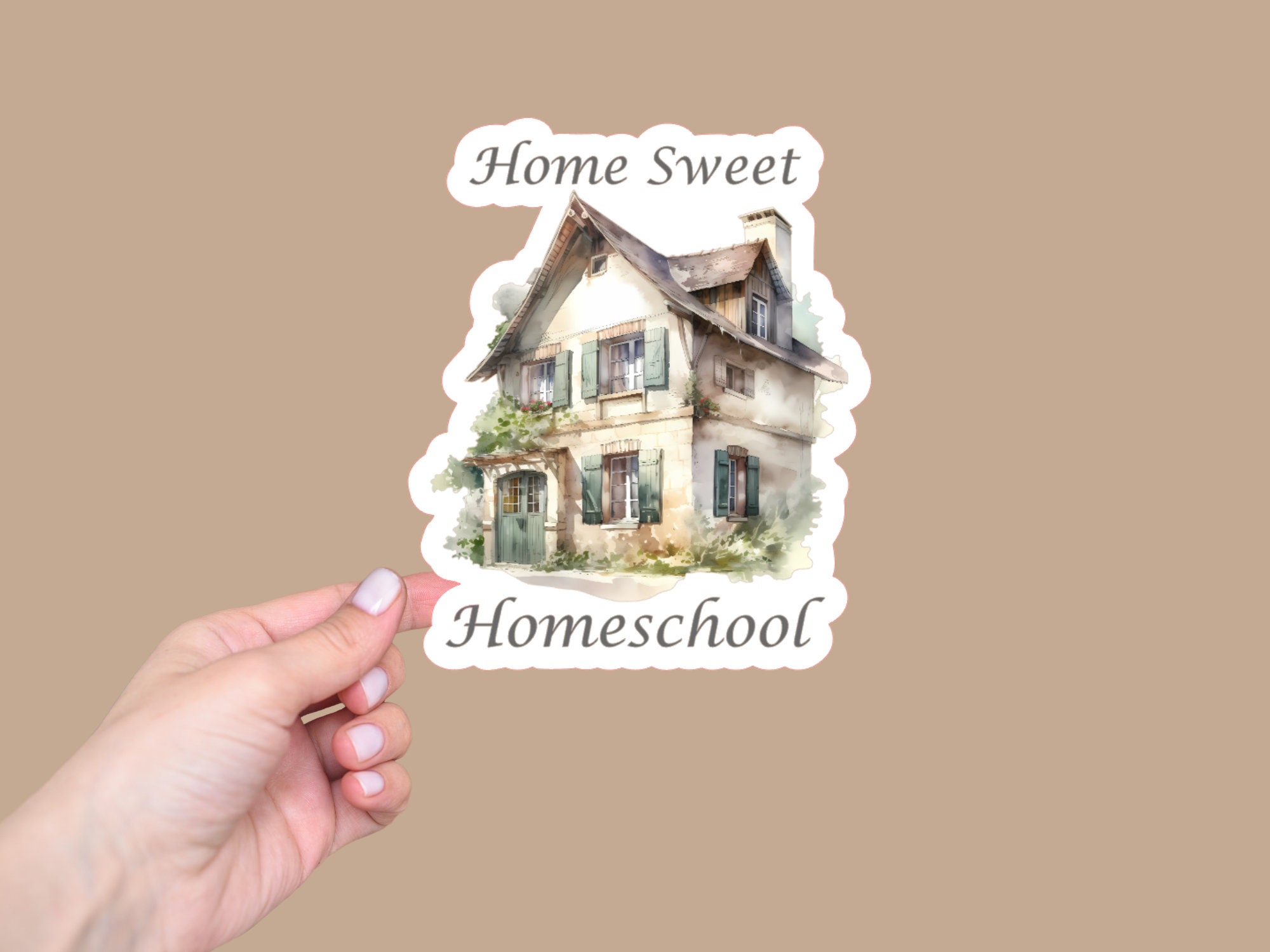 5 Homeschool Watercolor Vinyl Sticker Set - Etsy