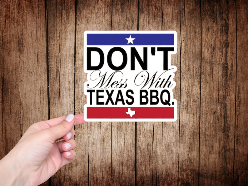 Texas BBQ Vinyl Sticker - Etsy