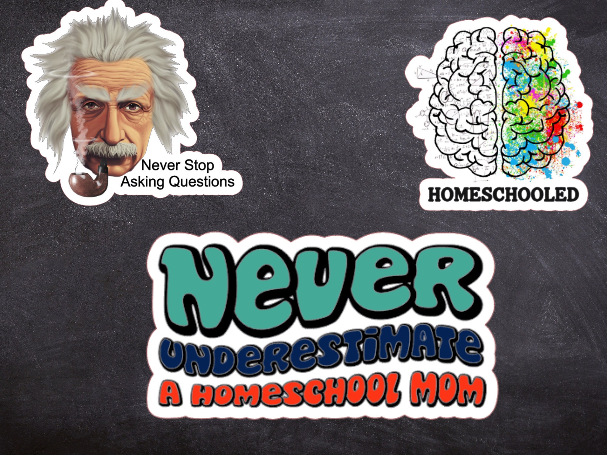 9 Retro Style Homeschool Sticker Set - Etsy