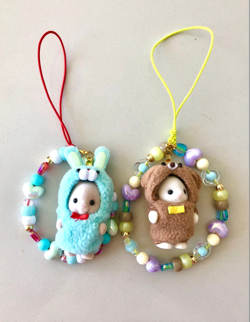 Calico Critter/sylvanian Families Beaded Keychains costumed Babies ...