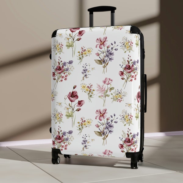 Floral Suitcase - Etsy