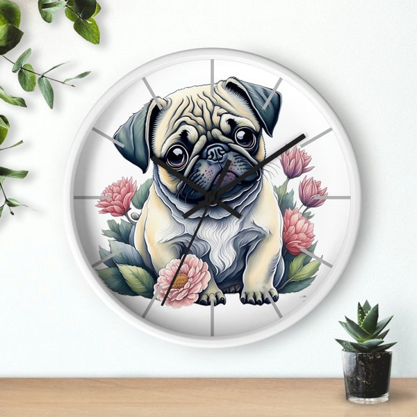 Pug Clock - Etsy
