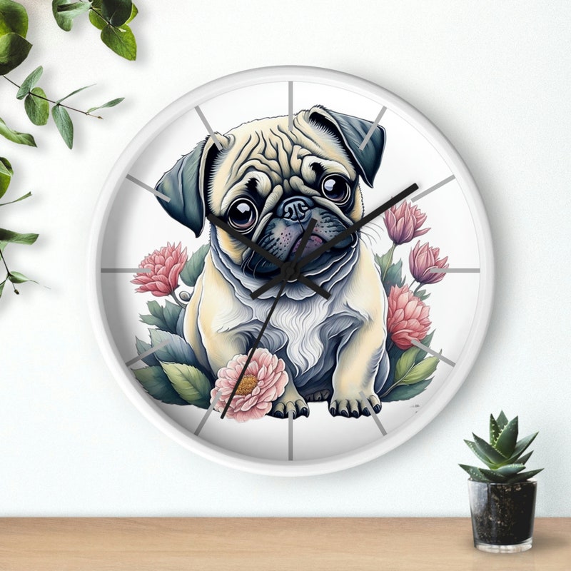 Pug Clock - Etsy