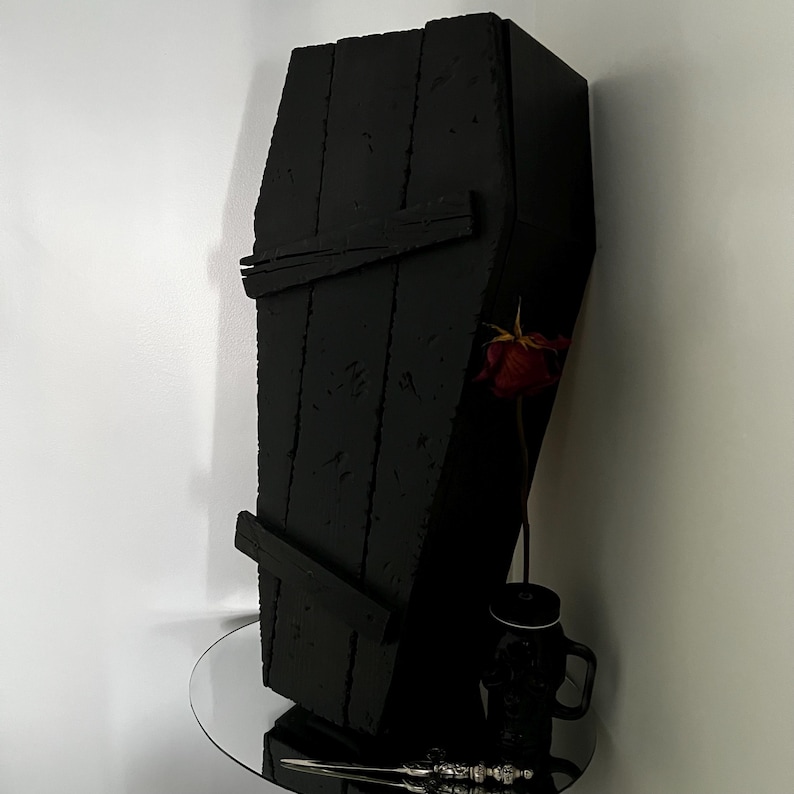 Gothic Coffin Shelf, Gothic Decor for Home Perfect for Showcasing ...