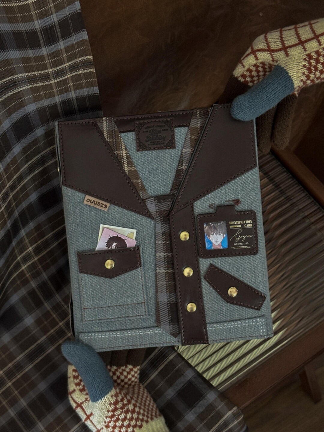 A5 Denim Uniform Binder Collect Book Diary for Photocards - Etsy