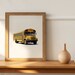 School Bus Watercolor Print / Transportation Printable / Utility ...