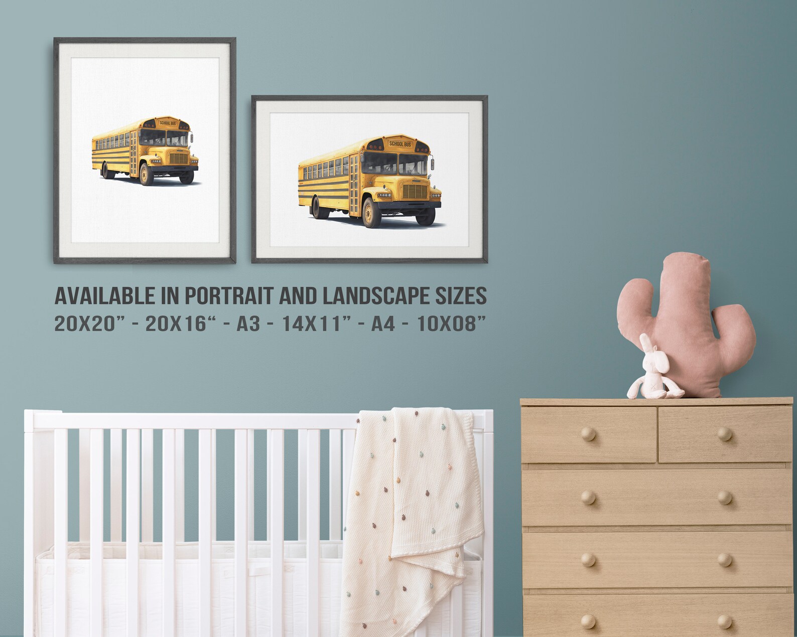 School Bus Watercolor Print / Transportation Printable / Utility ...