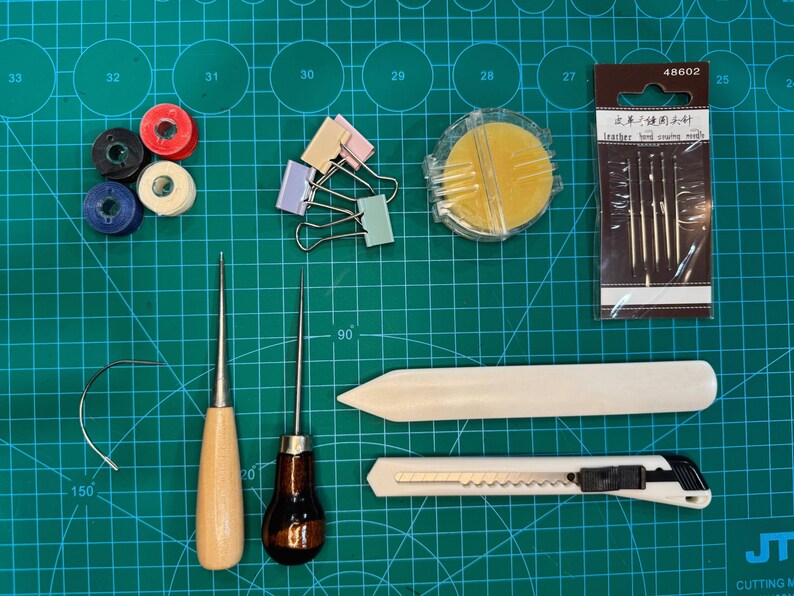 Upgraded Bookbinding Kit – Bone Folder, Awl, Needles, Waxed Thread ...