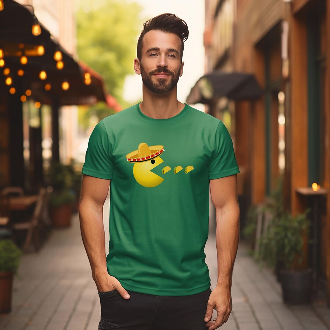 Pac-man Taco T-shirt - Taco Tuesday Tee, Fun Graphic Shirt, Gift for ...